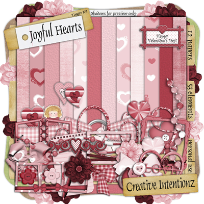 Creative Intentionz: Joyful Hearts Scrap Kit Now FREE